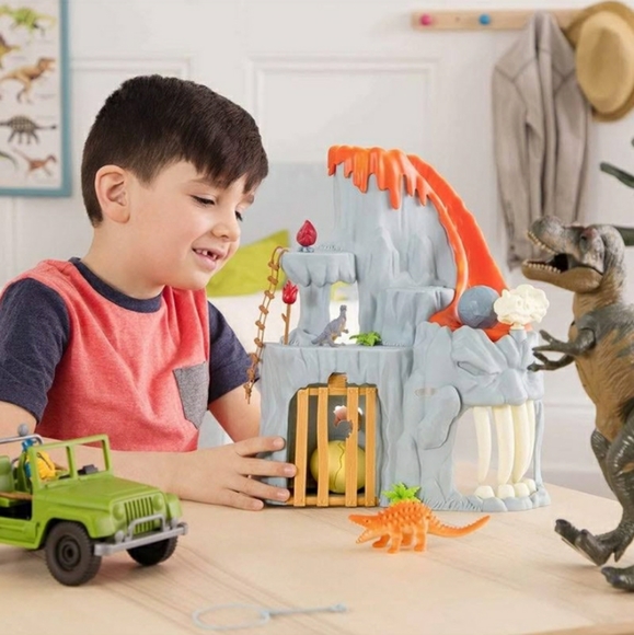 Terra | Toys | Trex Nwt Dinosaur Volcano Playset Terra | Poshmark